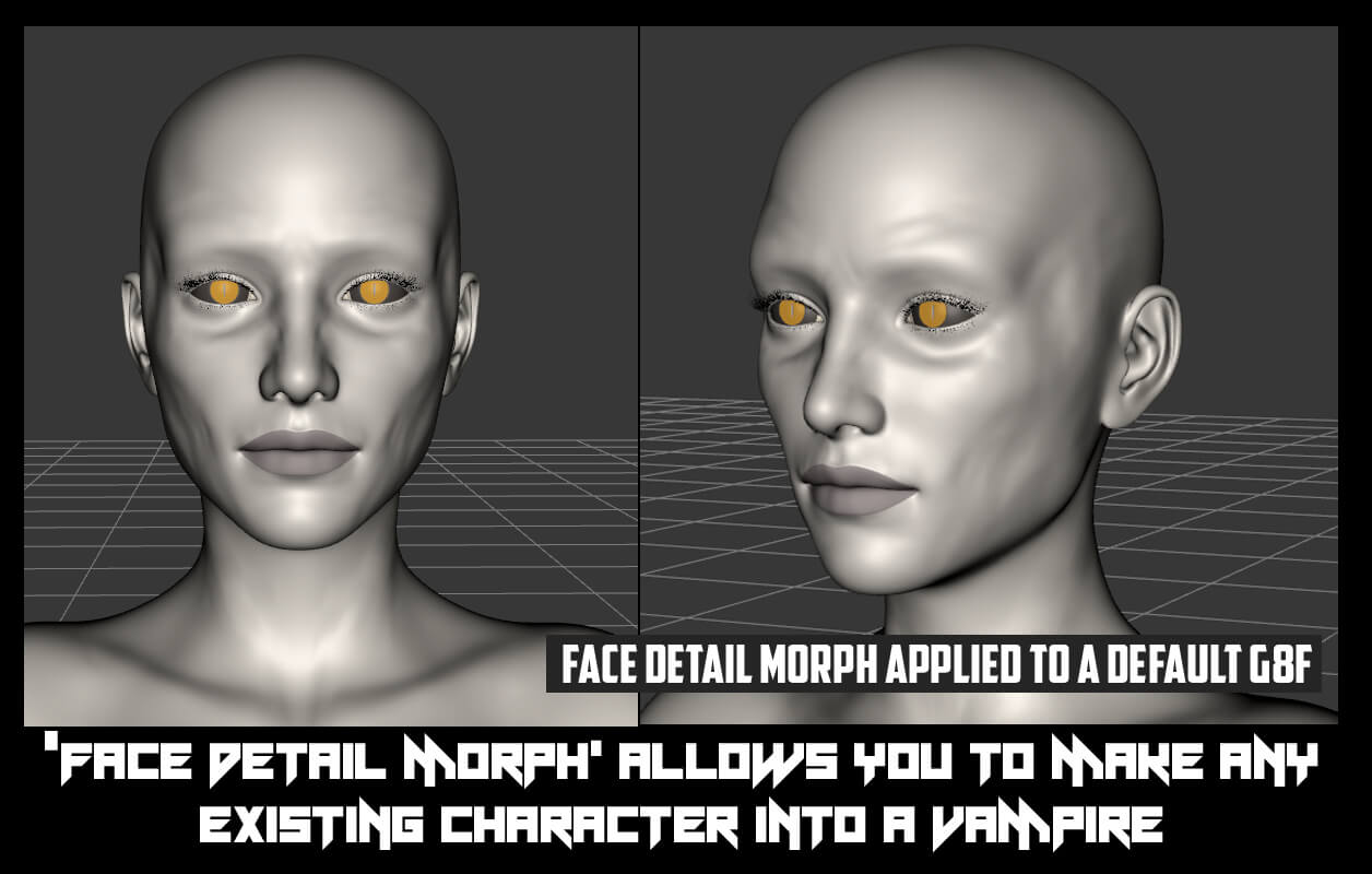 Vampire Morph Pack - Daz Content by RazzleDazzle3D