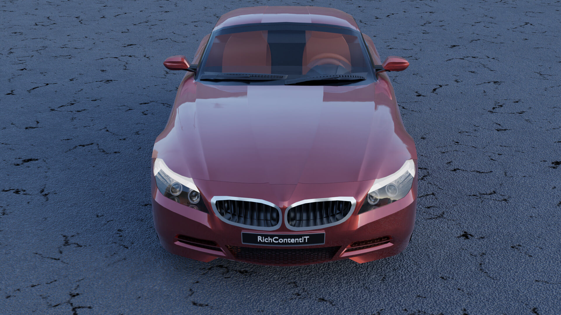 2-Door Sports Car Roadster 3D Model by RchLuvSlly