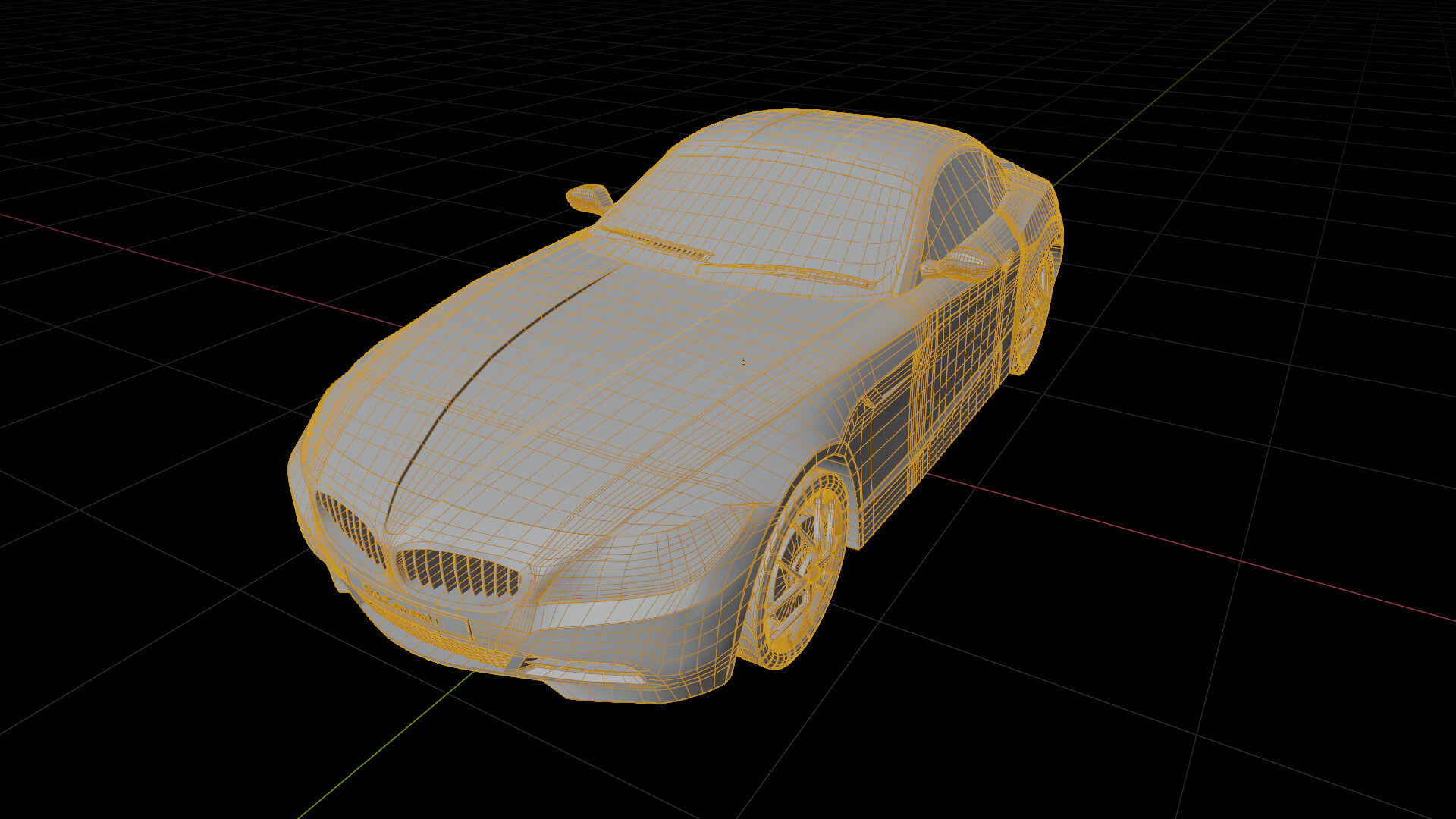 2-Door Sports Car Roadster 3D Model by RchLuvSlly