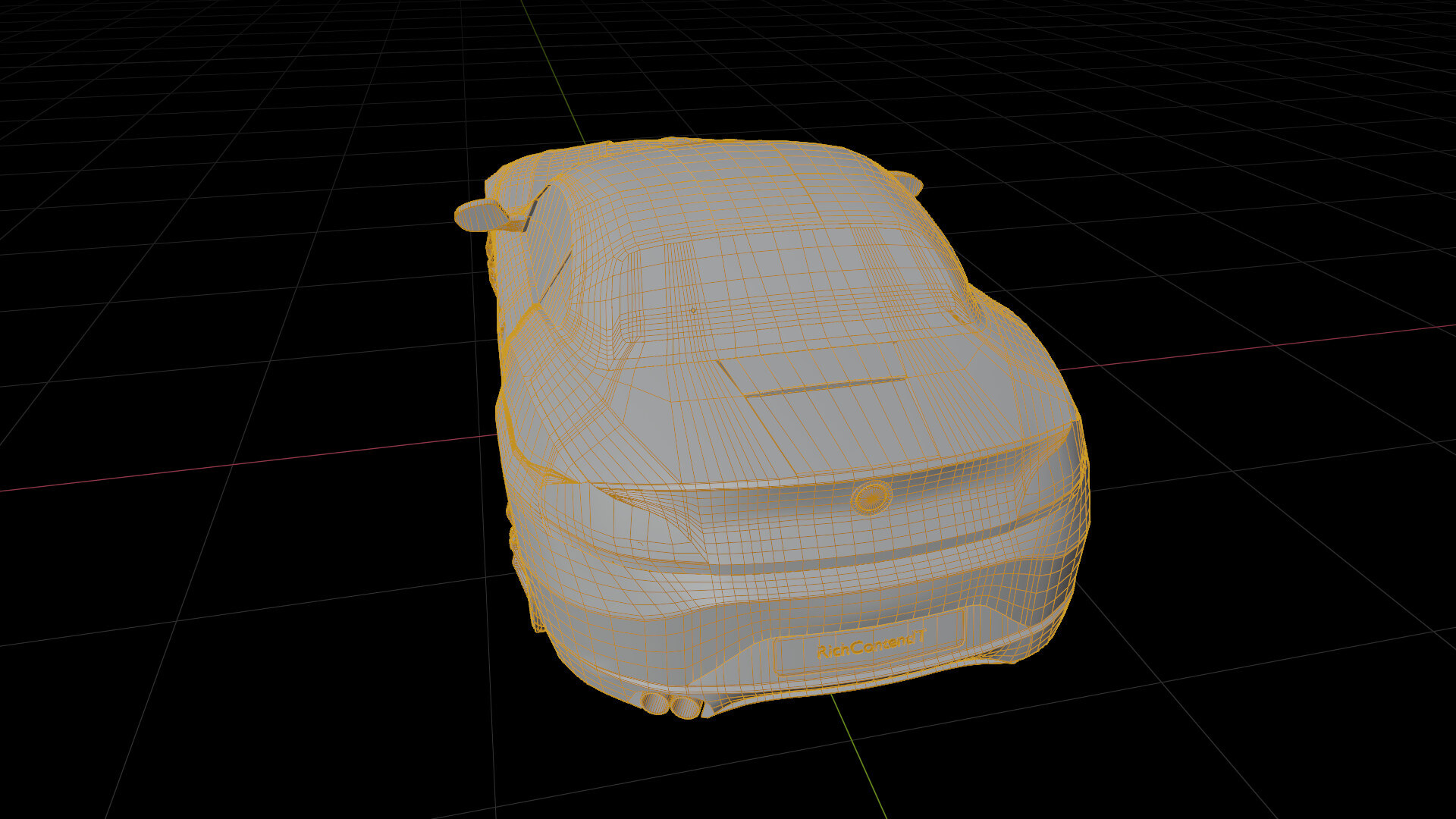 2-Door Sports Car Roadster 3D Model by RchLuvSlly
