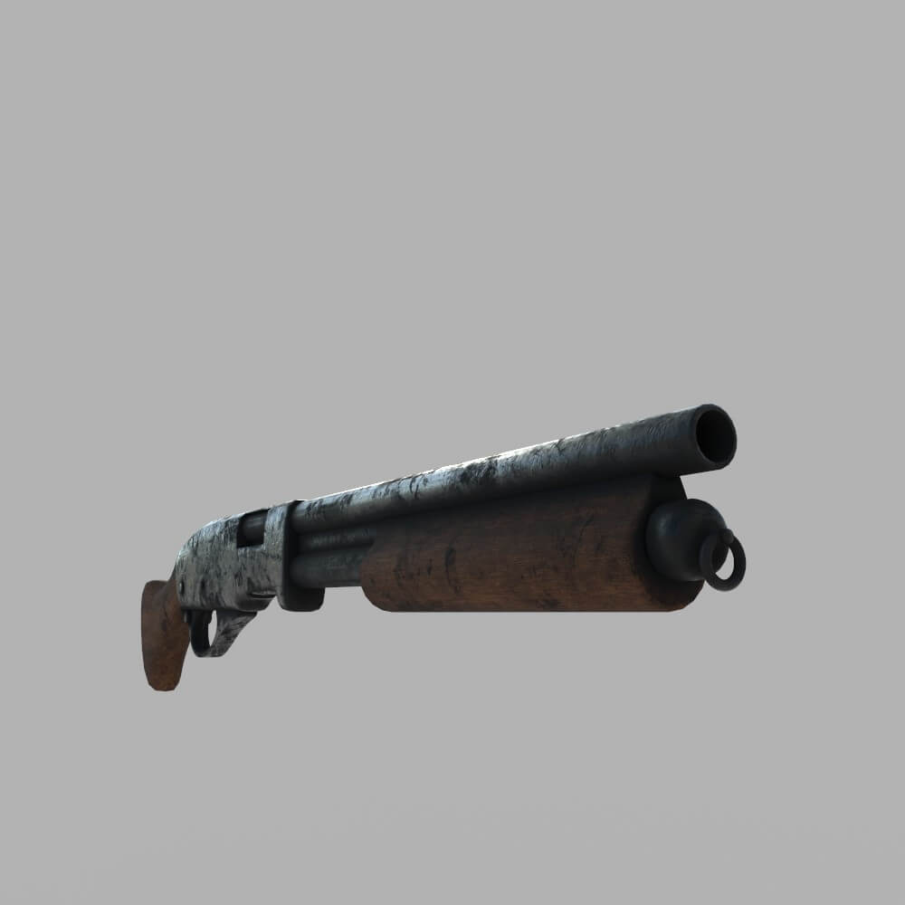 Sawed Off Shotgun - 3D Model by re2222