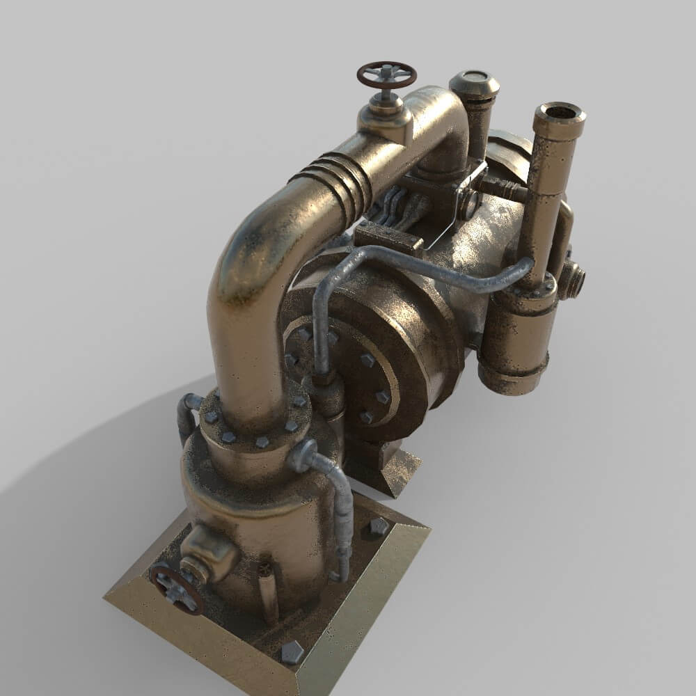 Steampunk Boiler - 3D Model by re2222
