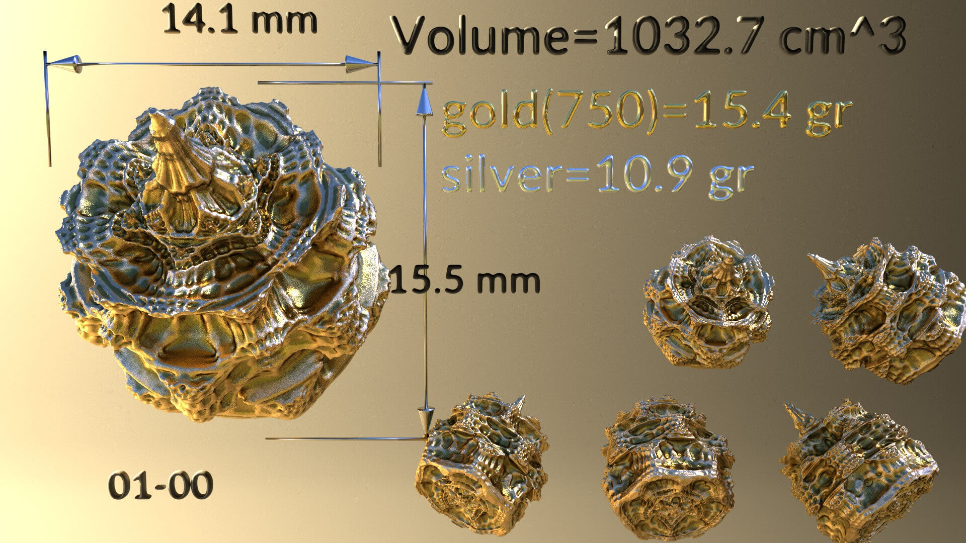 16 Fractal Form V2 3d Model By Reactor7070