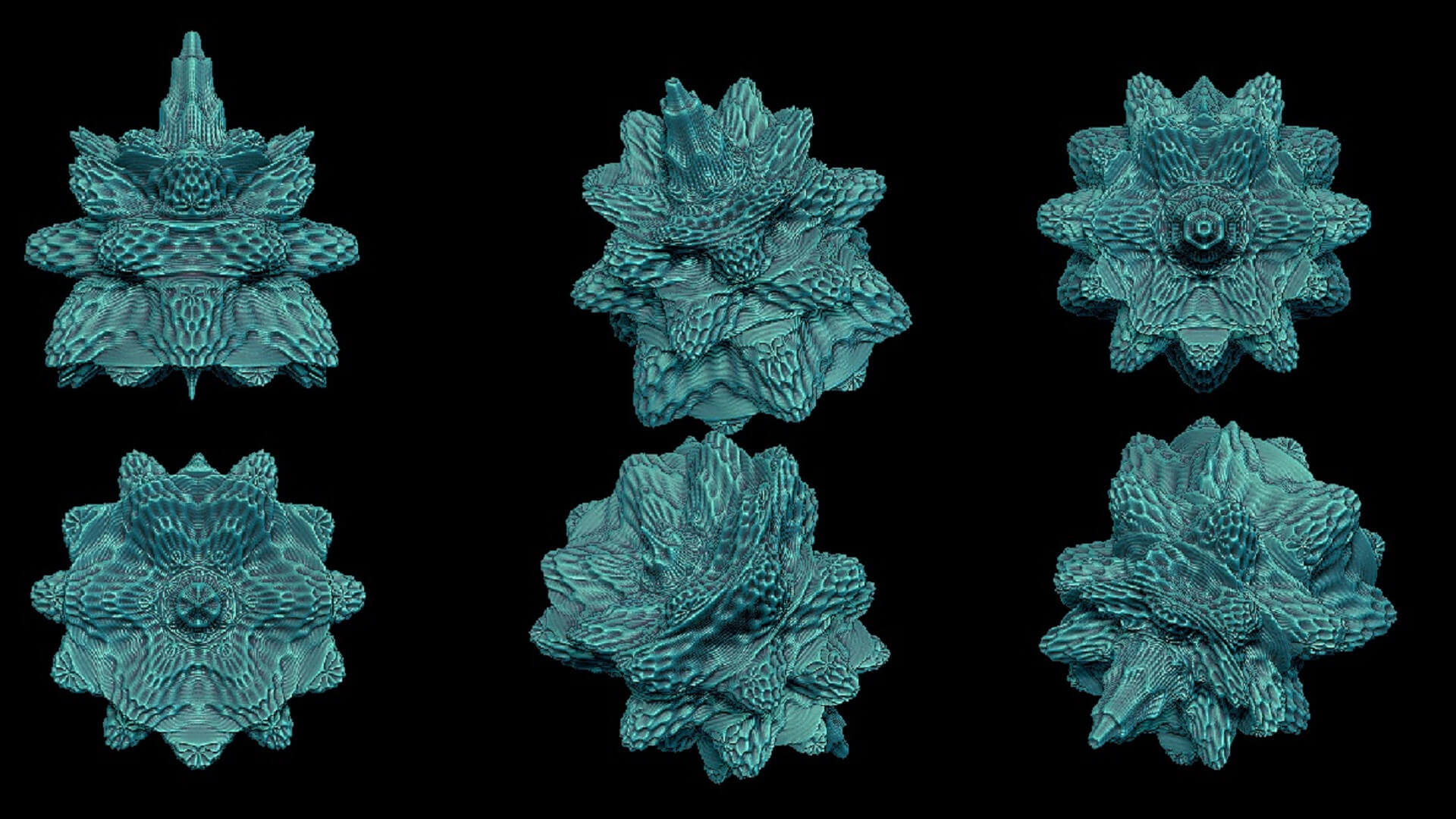 16 Fractal Form V2 3d Model By Reactor7070