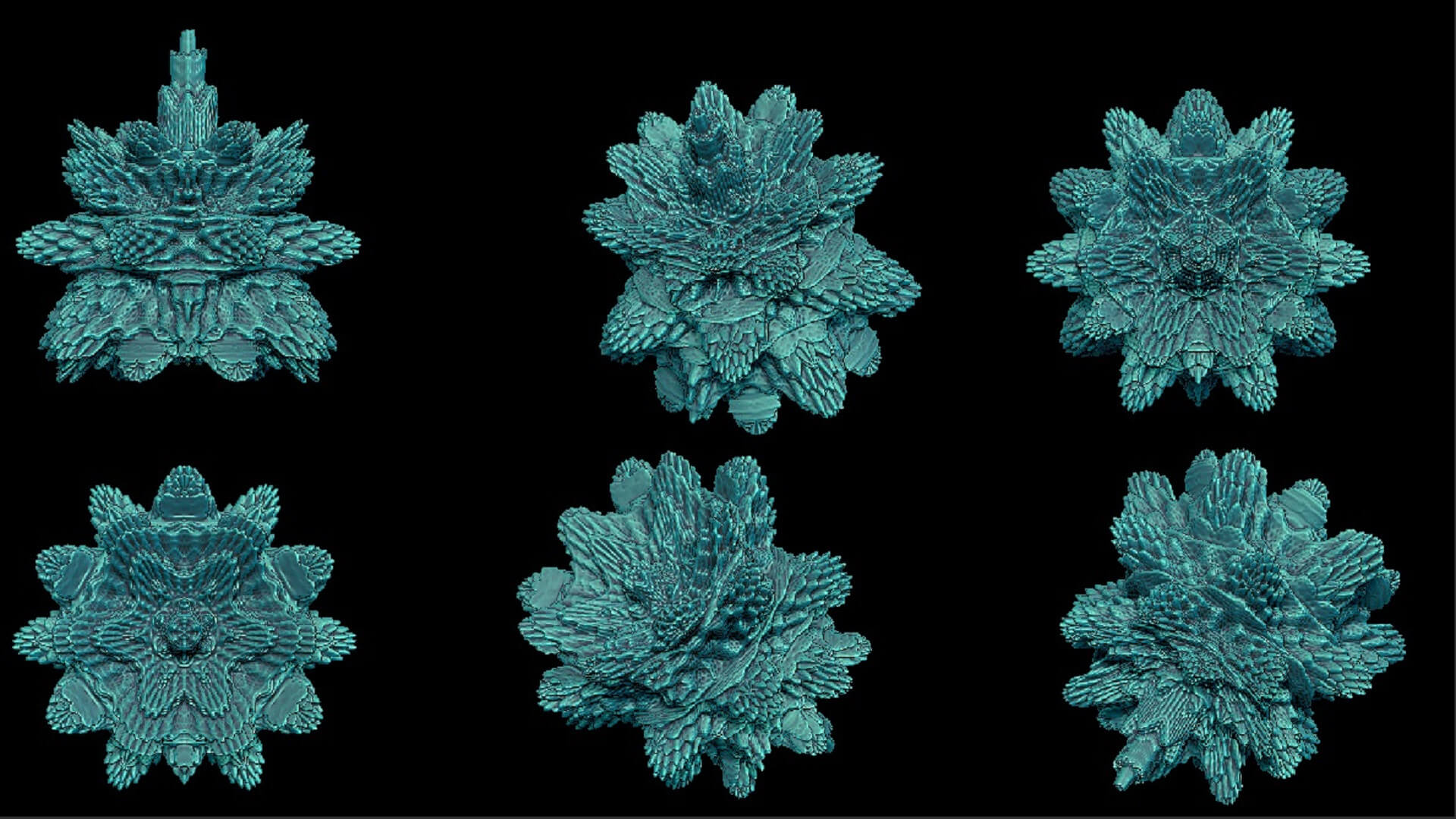 16 Fractal Form V2 3d Model By Reactor7070