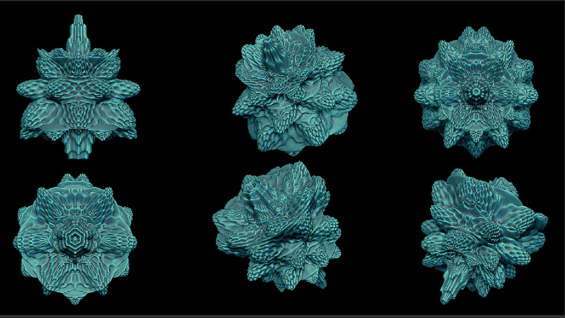 16 Fractal Form V2 - 3D Model by reactor7070