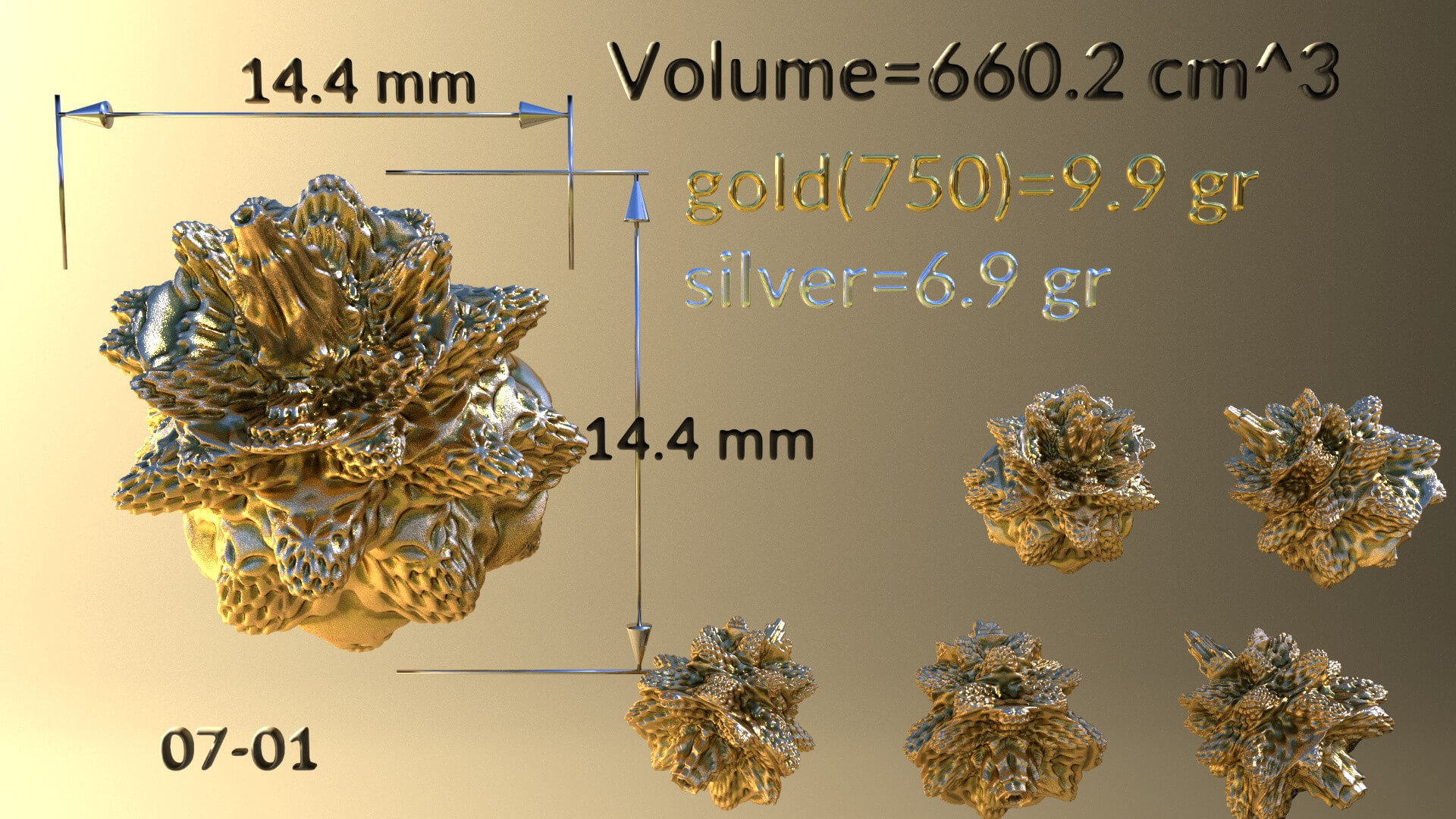 16 Fractal Form V2 3d Model By Reactor7070