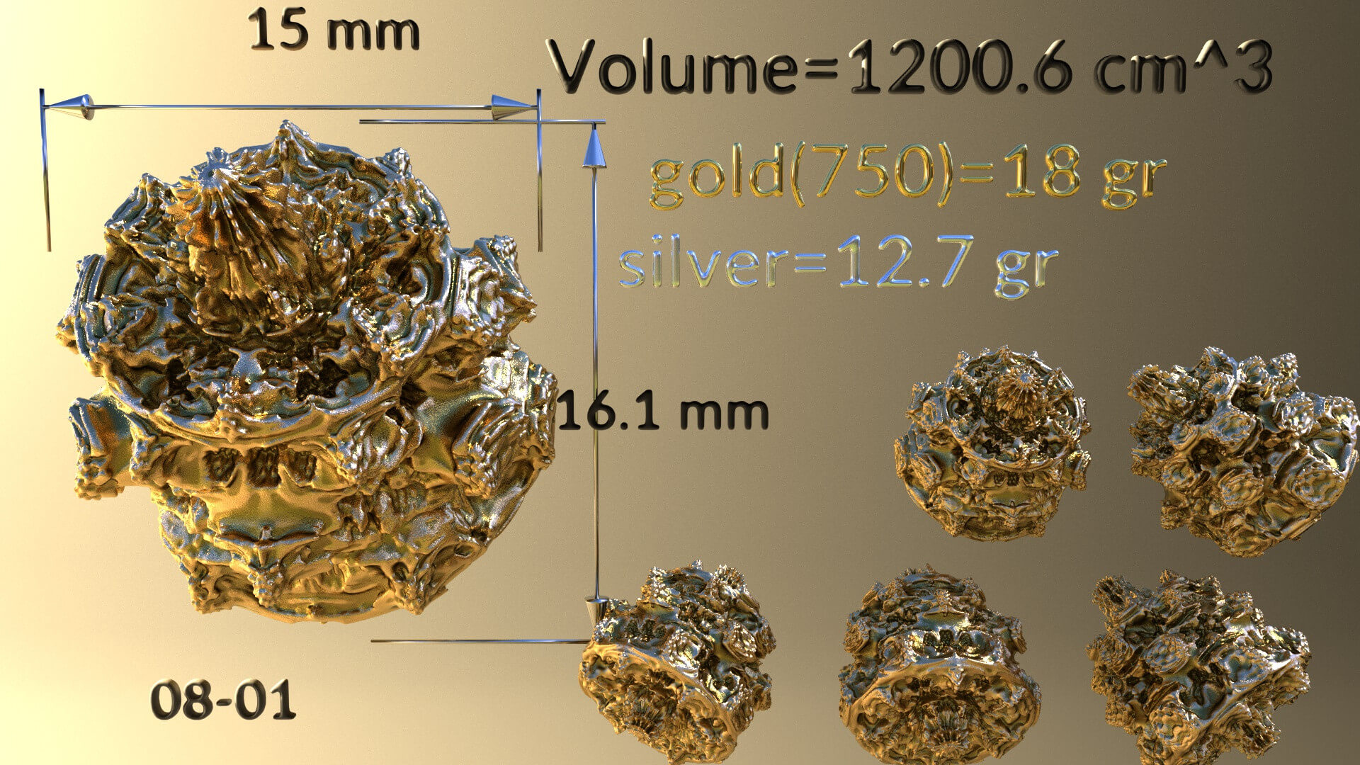 16 Fractal Form V2 3d Model By Reactor7070