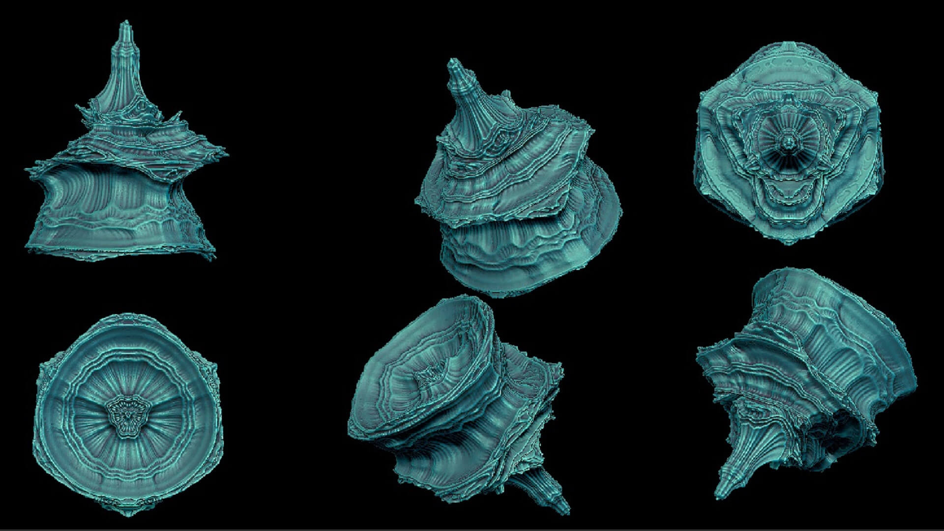 16 Fractal Form V2 3d Model By Reactor7070
