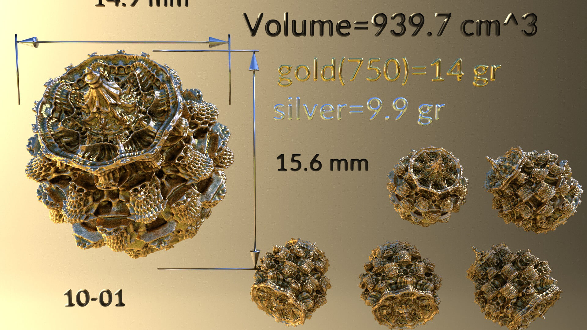 16 Fractal Form V2 3d Model By Reactor7070