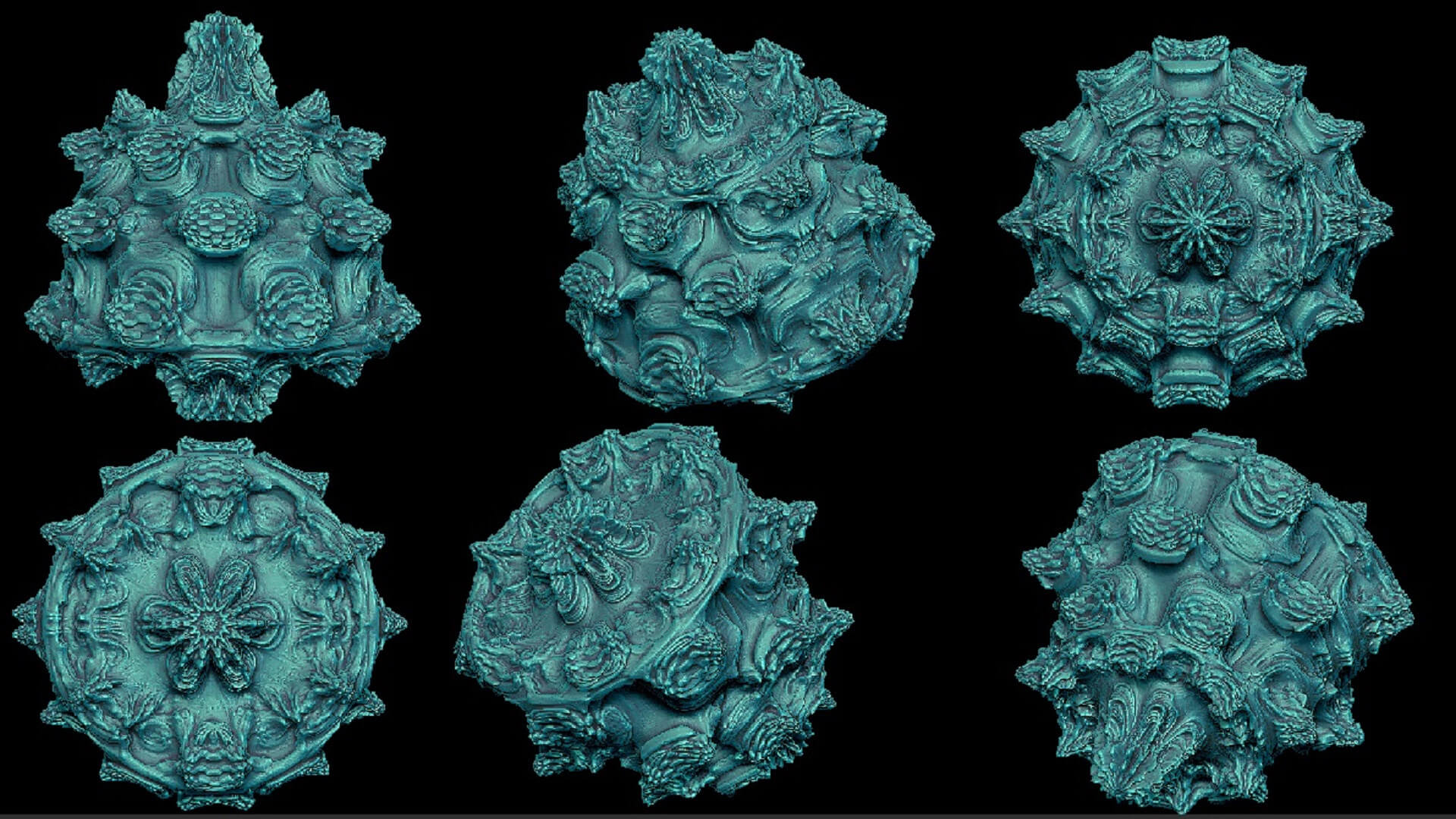 16 Fractal Form V2 3d Model By Reactor7070