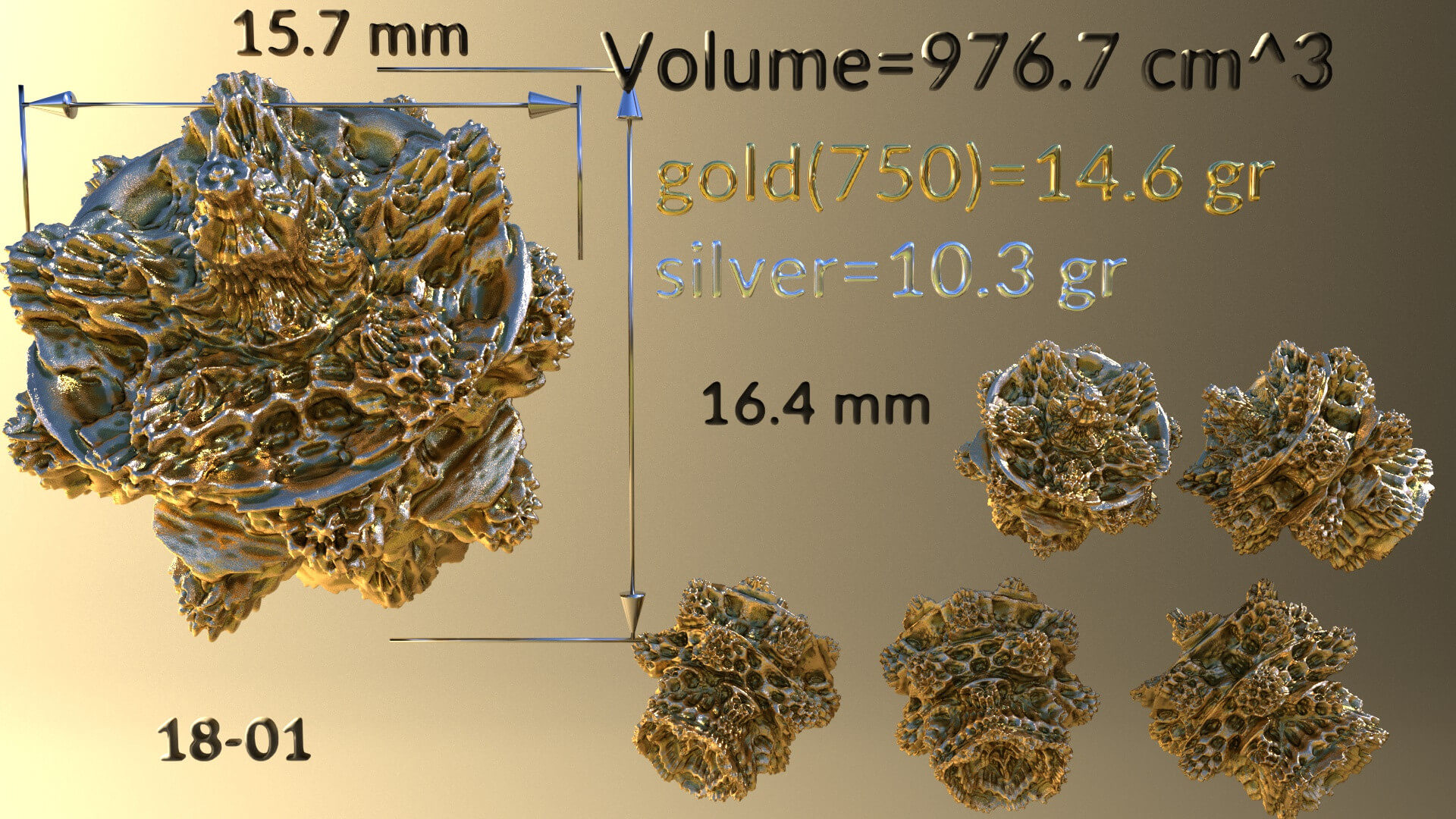 16 Fractal Form V2 3d Model By Reactor7070