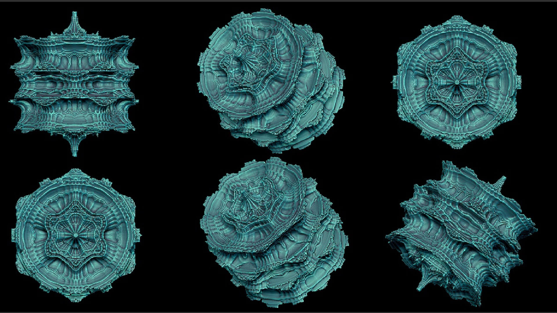 16 Fractal Form V2 3d Model By Reactor7070