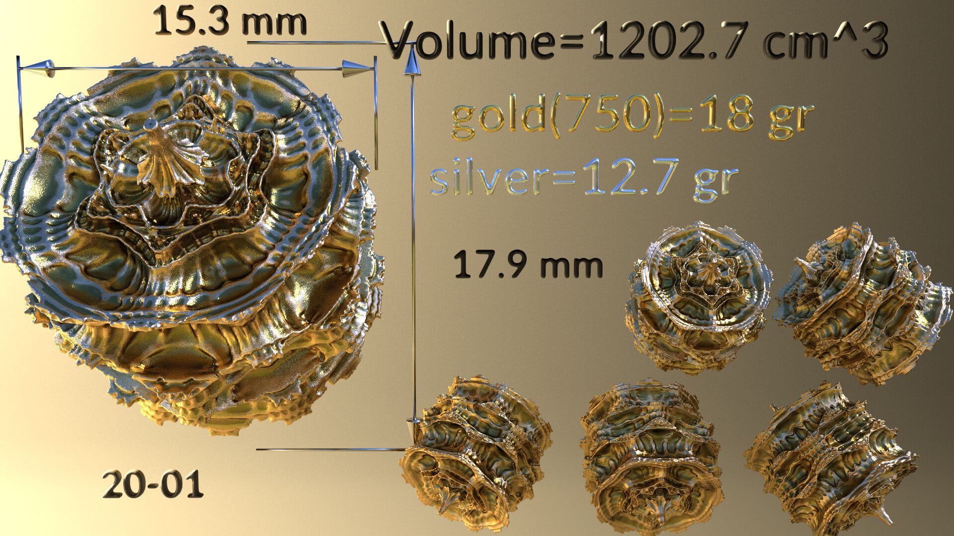 16 Fractal Form V2 3d Model By Reactor7070