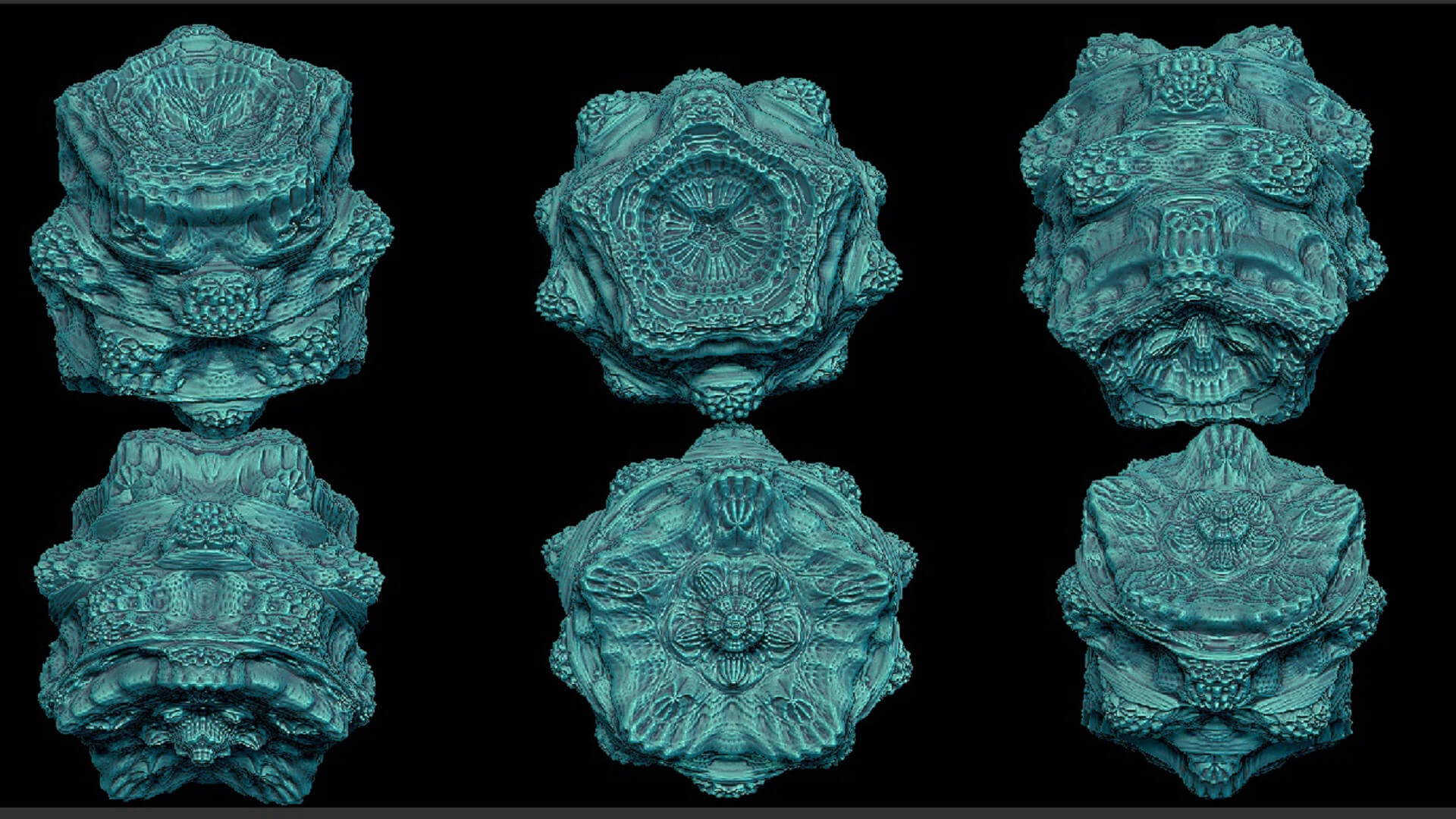 Fractal Cylinders - 3D Model by reactor7070