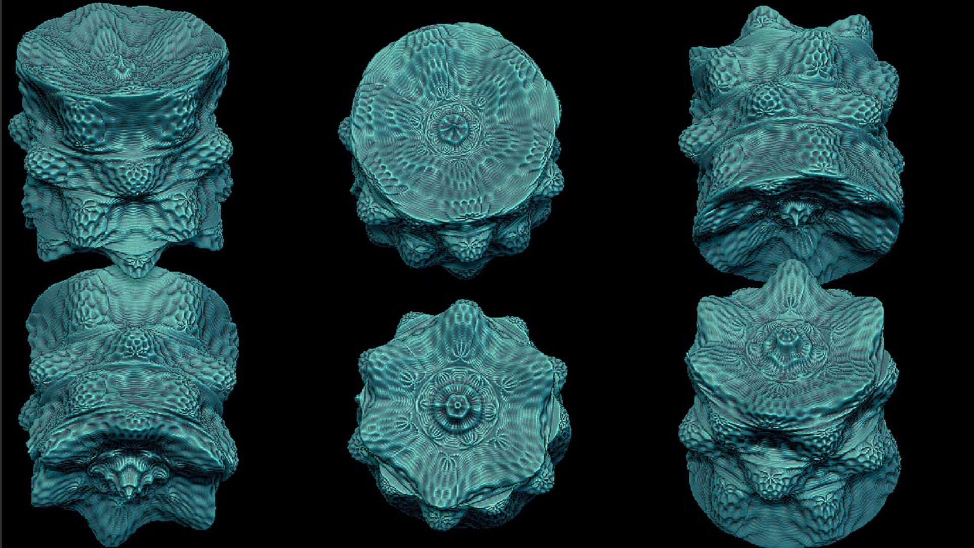 Fractal Cylinders - 3D Model by reactor7070