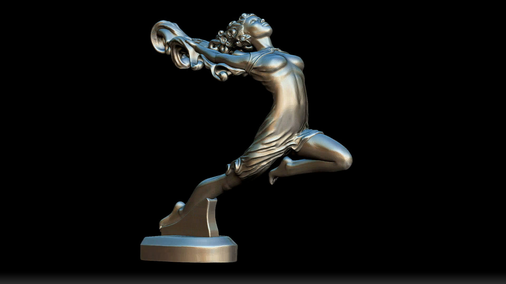 Goddess Figurine - 3D Print Model by reactor7070