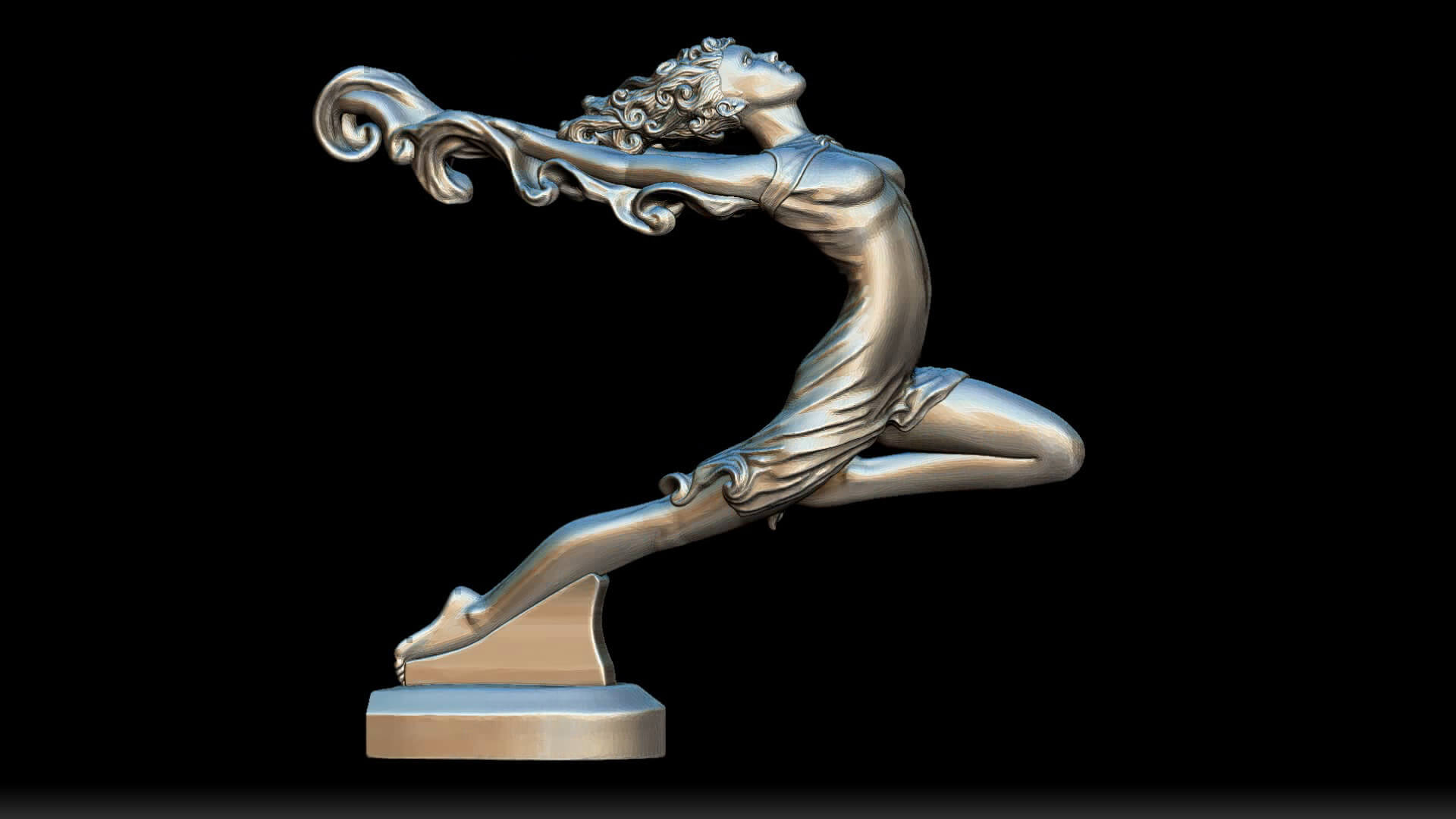 Goddess Figurine - 3D Print Model by reactor7070