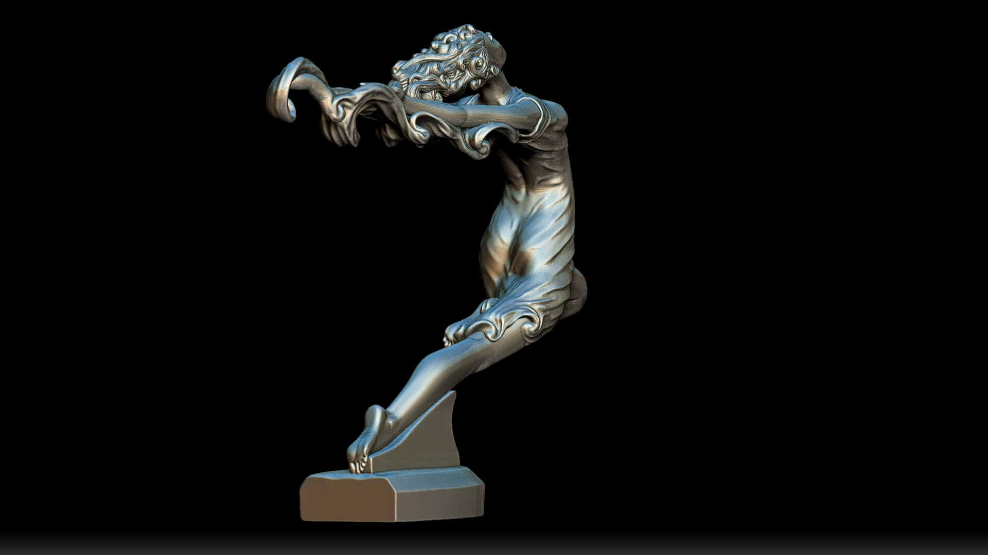 Goddess Figurine - 3D Print Model by reactor7070