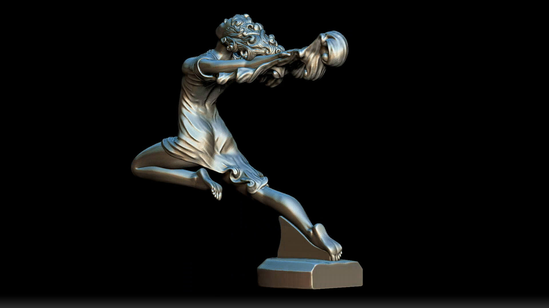 Goddess Figurine - 3D Print Model by reactor7070