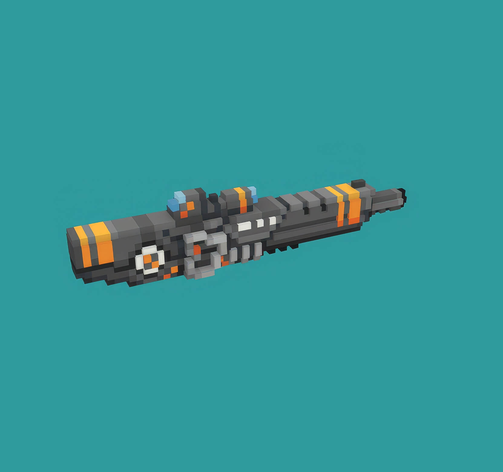 Blaster 6wo Astauand 64 Batch Voxel 3d Model By Reactorcore
