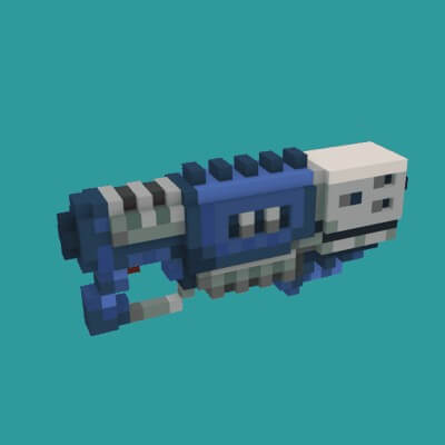 Blaster K2 Ploosnar - 32 Batch Voxel 3D Model by Reactorcore