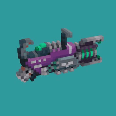 Blaster Q6H Blewrath - 64 Batch Voxel 3D Model by Reactorcore