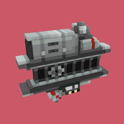 Launcher NGS Gorealm - 32 Batch Voxel 3D Model by Reactorcore