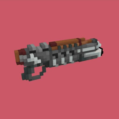 Launcher QU4 Roinad - 32 Batch Voxel 3D Model by Reactorcore