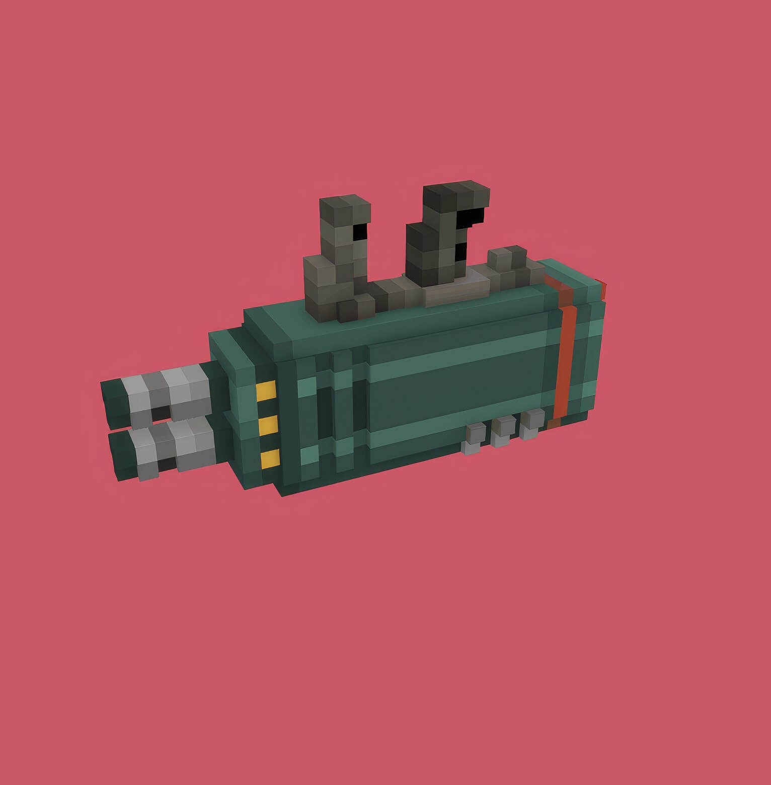 Launcher XU Sorson - 32 Batch Voxel 3D Model by Reactorcore