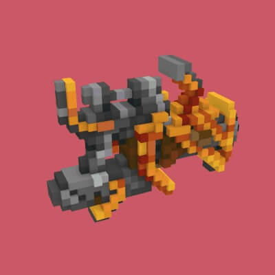 Launcher ZVT Wazzasoft - 32 Batch Voxel 3D Model by Reactorcore