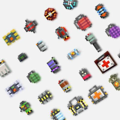 OMA Grenade Weapons - 2D Game Asset by Reactorcore
