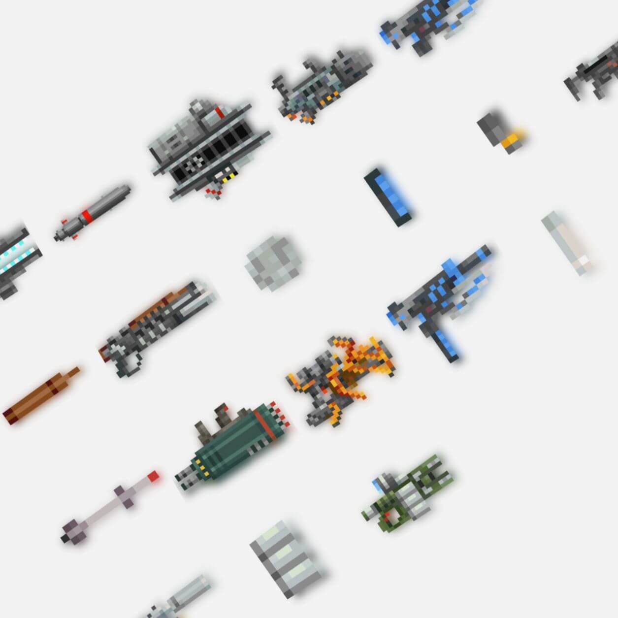 OMA Secondary Weapons - 2D Game Asset by Reactorcore