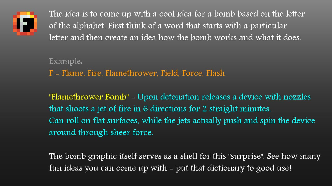 RC Art - Alphabet Bombs 2D Game Asset by Reactorcore