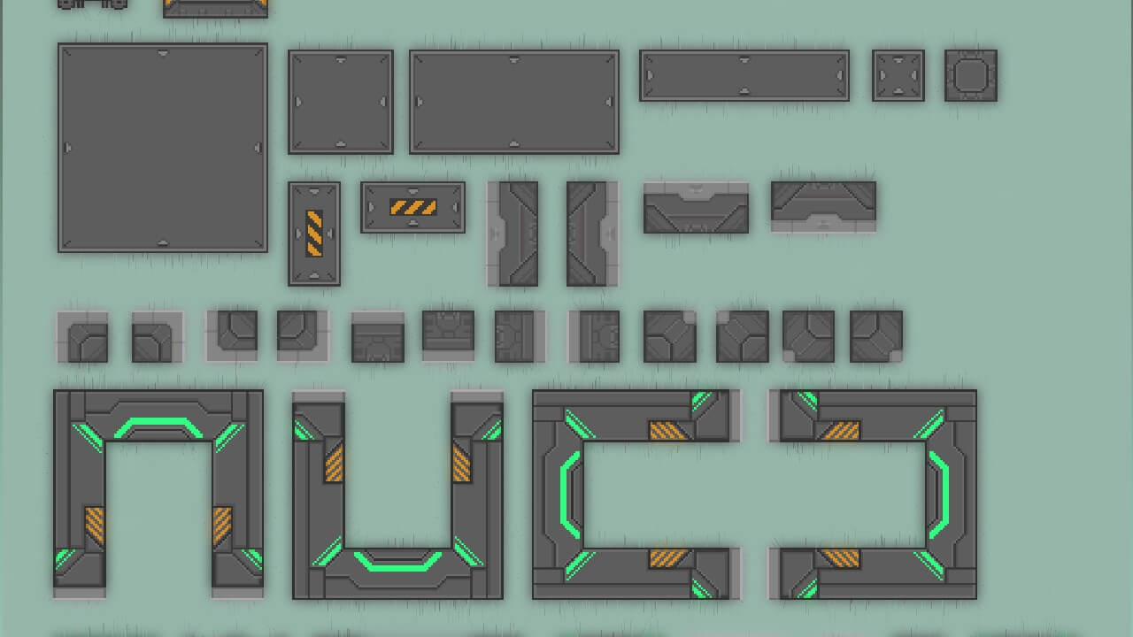 RC Art - Base Modules 2D Game Asset by Reactorcore