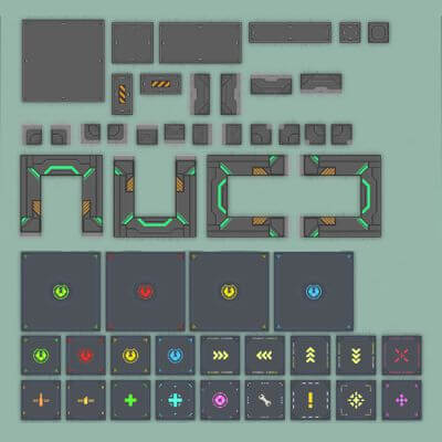 RC Art - Base Modules 2D Game Asset by Reactorcore