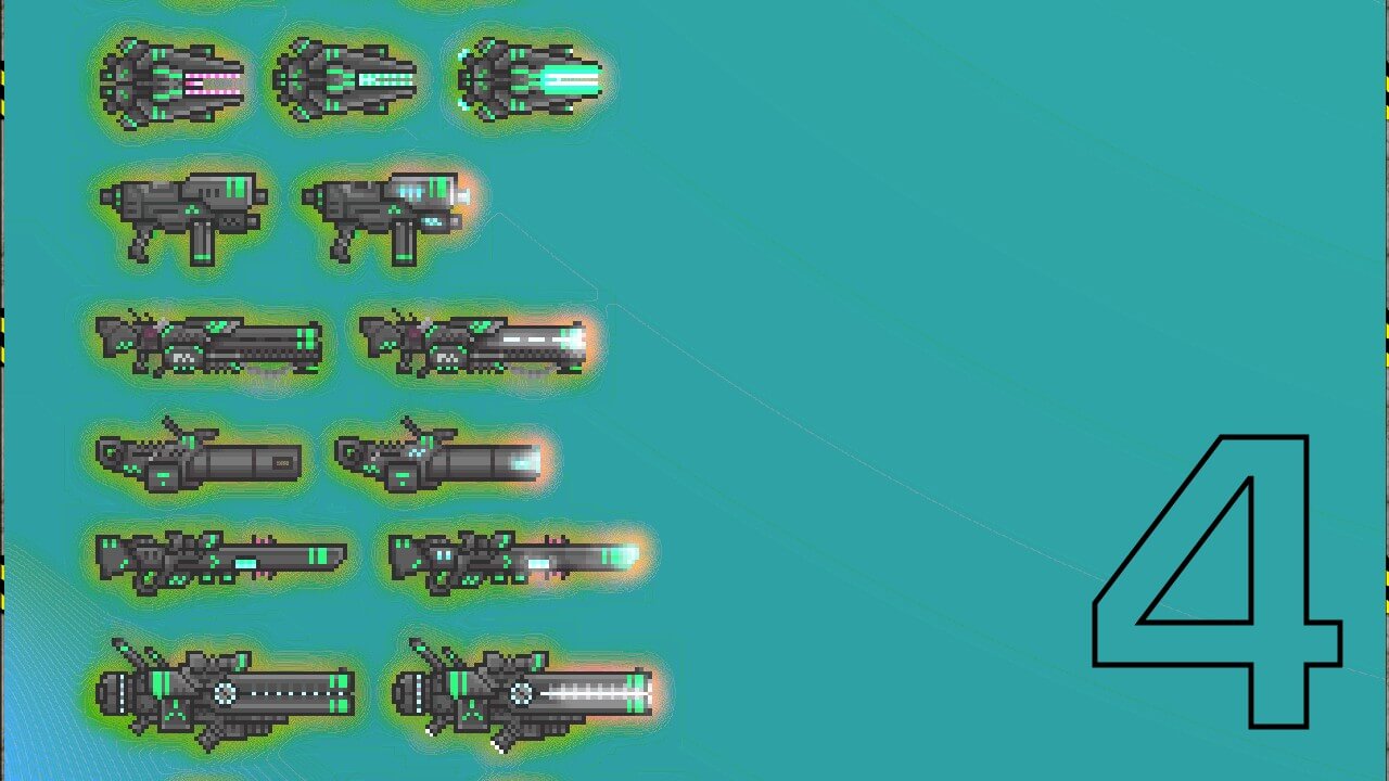 RC Art - Big Weaponry 2D Game Asset by Reactorcore