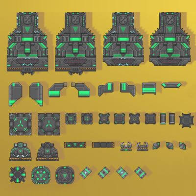 RC Art - Core Machines 2D Game Asset by Reactorcore