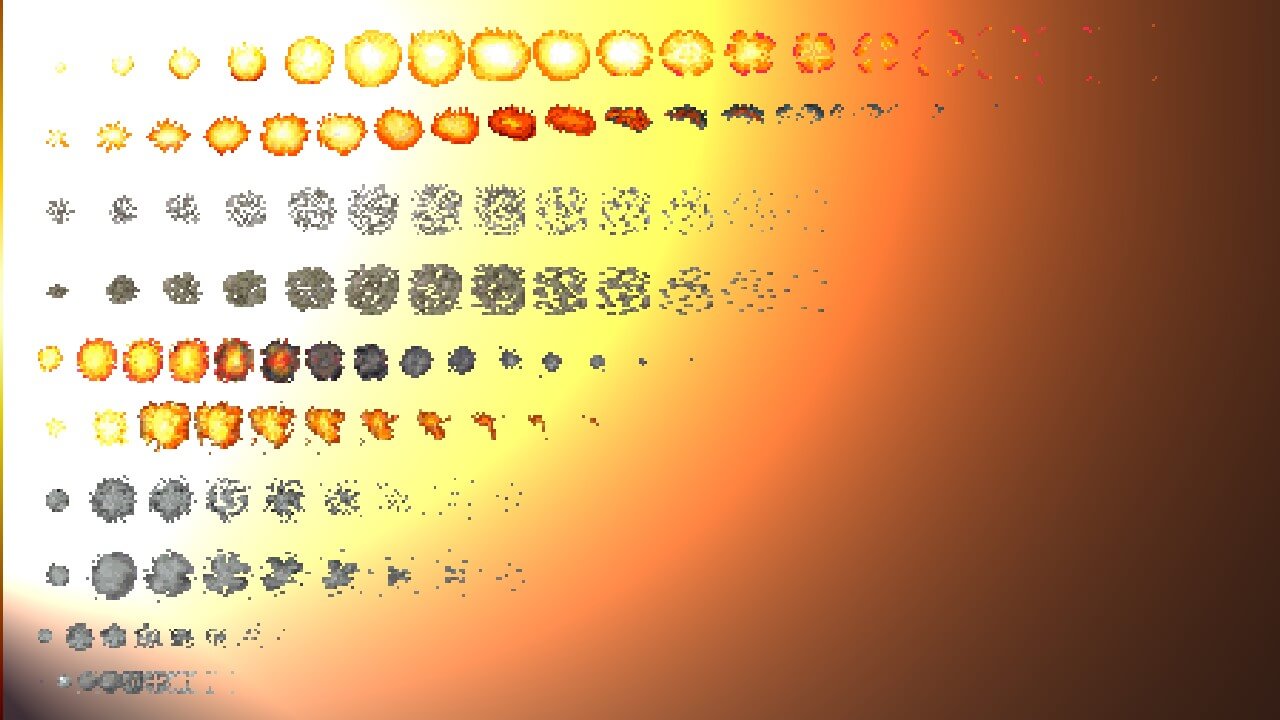 RC Art - Fire Smoke Animations 2D Game Asset by Reactorcore