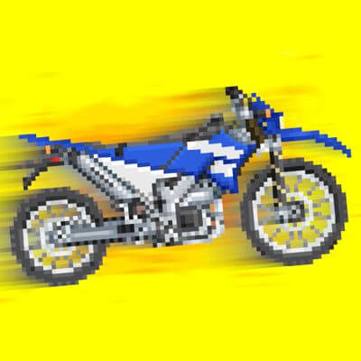 RC Art - Motocross Bike 2D Game Asset by Reactorcore