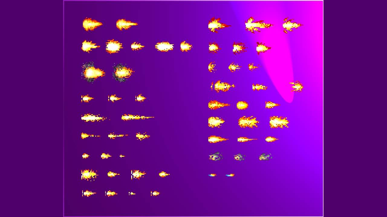 RC Art - Muzzle Effects 2D Game Asset by Reactorcore