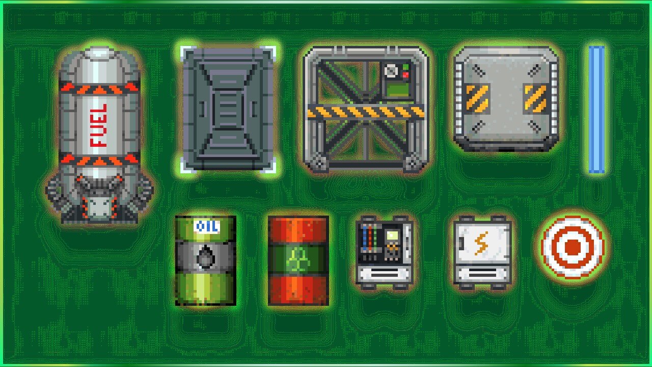 RC Art - Rough Props 2D Game Asset by Reactorcore