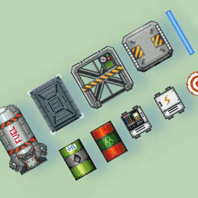 RC Art - Rough Props 2D Game Asset by Reactorcore