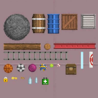 RC Art - Smooth Physics Props 2D Game Asset by Reactorcore