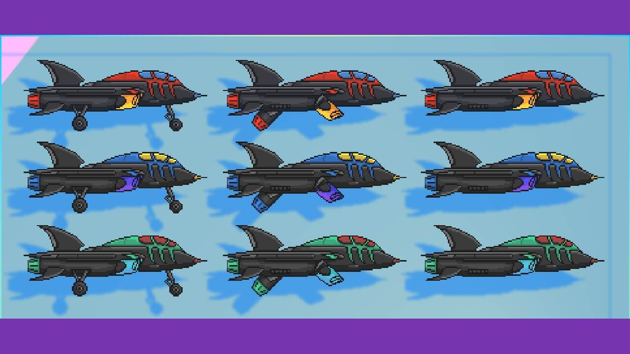 RC Art - Turbojet 2D Game Asset by Reactorcore