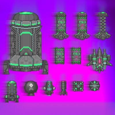 RC Art - Vehicles Aerial 2D Game Asset by Reactorcore