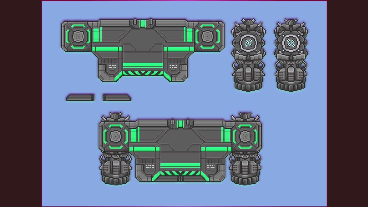 RC Art - Vehicles Dropship 2D Game Asset by Reactorcore