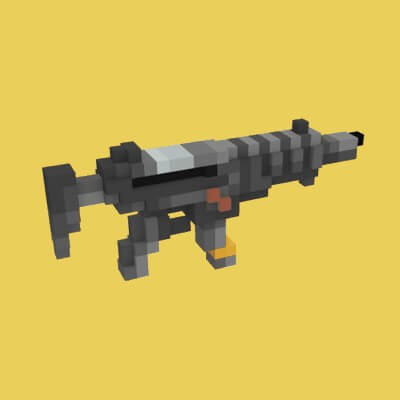 SMG GF4 Luwest - 32 Batch Voxel 3D Model by Reactorcore
