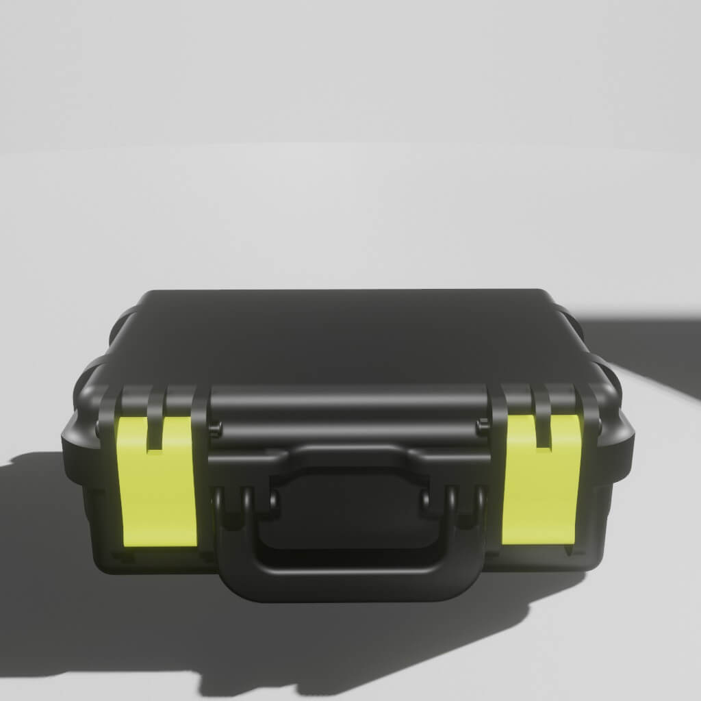 Carrying Case Pelican Style - 3D Model by ready4render