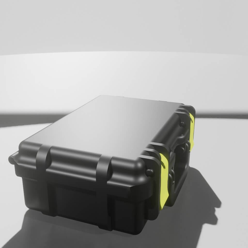 Carrying Case Pelican Style - 3D Model by ready4render